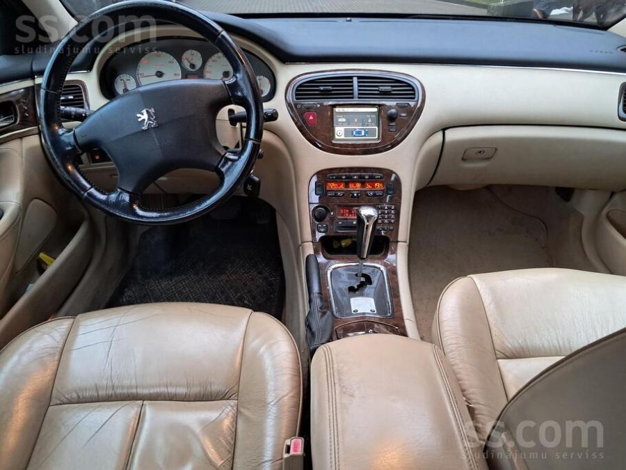 Melns Peugeot 607 2003 Rīga, ar dzinēja tilpumu 2.20 L un nobraukumu 262 tūkst. km par 750 €, foto 6 vietnē AUTOMOTO.COM.LV