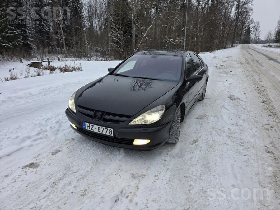 Black Peugeot 607 2004 in Valmiera, with an engine capacity of 2.20 L and mileage of 363 thousand km for 2500 €, photo 2 on AUTOMOTO.COM.LV