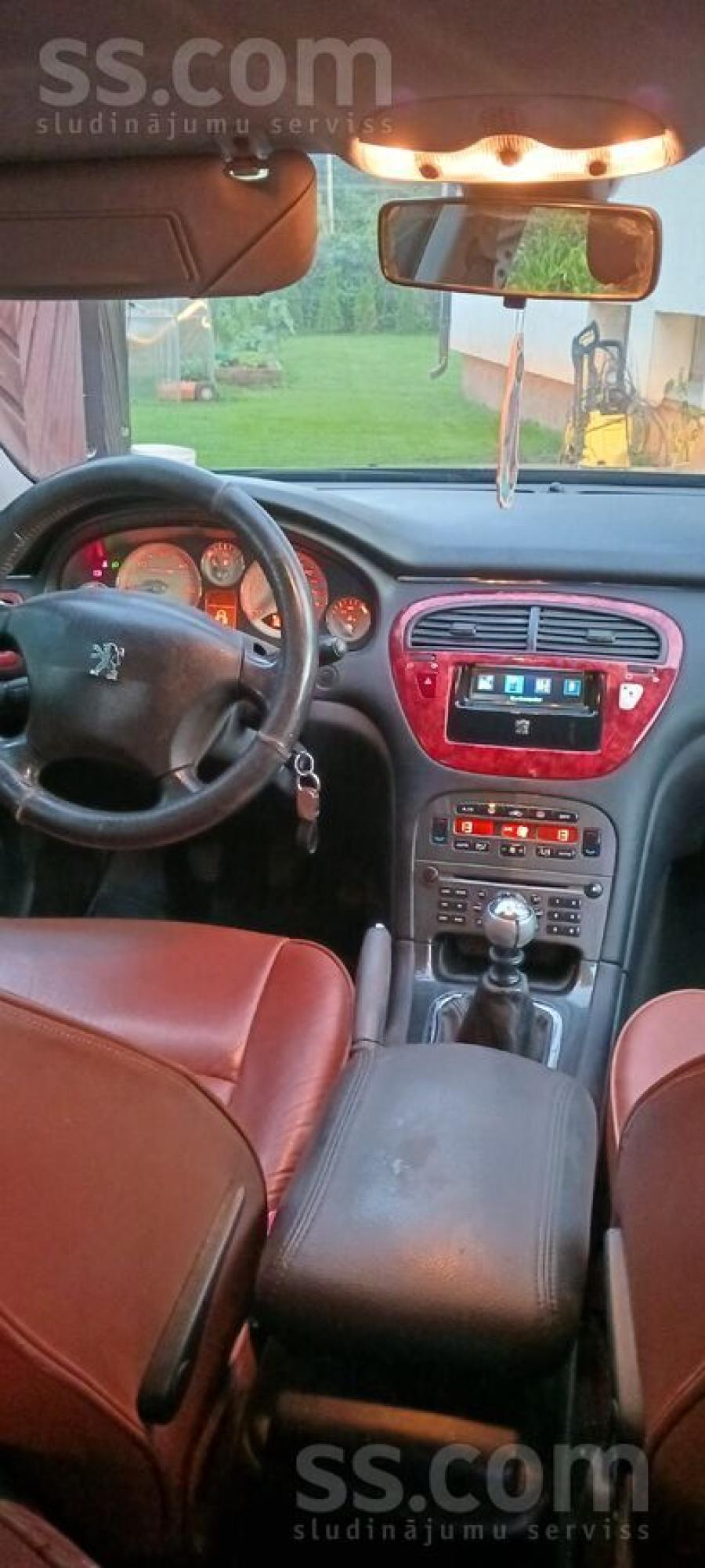 Black Peugeot 607 2006 in Dobele, with an engine capacity of 2.00 L and mileage of 325 thousand km for 1600 €, photo 5 on AUTOMOTO.COM.LV