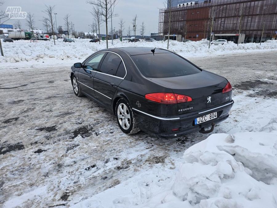 Melns Peugeot 607 2007 Klaipėda, ar dzinēja tilpumu 2.20 L un nobraukumu 354 tūkst. km par 1200 €, foto 7 vietnē AUTOMOTO.COM.LV