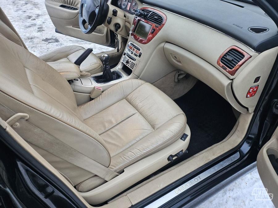 Melns Peugeot 607 2007 Klaipėda, ar dzinēja tilpumu 2.20 L un nobraukumu 354 tūkst. km par 1200 €, foto 14 vietnē AUTOMOTO.COM.LV