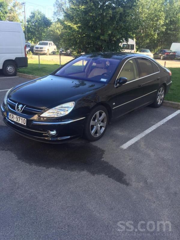 Black Peugeot 607 2009 in Riga, with an engine capacity of 2.70 L and mileage of 0 thousand km for 1000 €, photo 2 on AUTOMOTO.COM.LV
