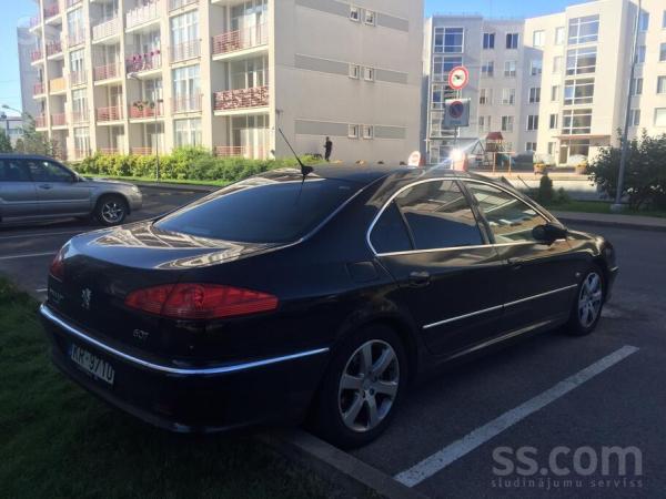 Black Peugeot 607 2009 in Riga, with an engine capacity of 2.70 L and mileage of 0 thousand km for 1000 €, photo 4 on AUTOMOTO.COM.LV
