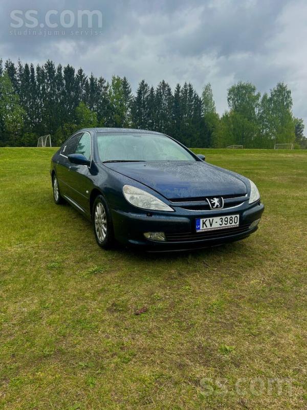 Blue Peugeot 607 2001 in Aizkraukle, with an engine capacity of 3.00 L and mileage of 280 thousand km for 1700 €, photo 3 on AUTOMOTO.COM.LV