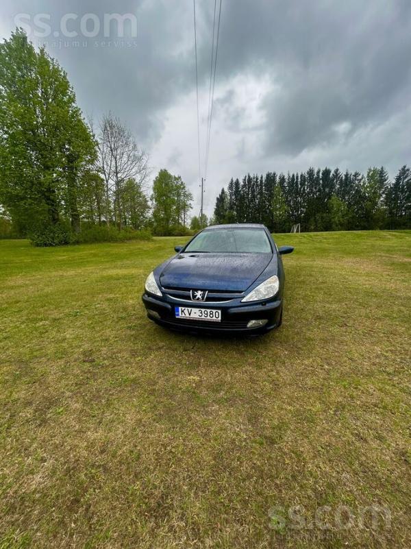 Blue Peugeot 607 2001 in Aizkraukle, with an engine capacity of 3.00 L and mileage of 280 thousand km for 1700 €, photo 5 on AUTOMOTO.COM.LV