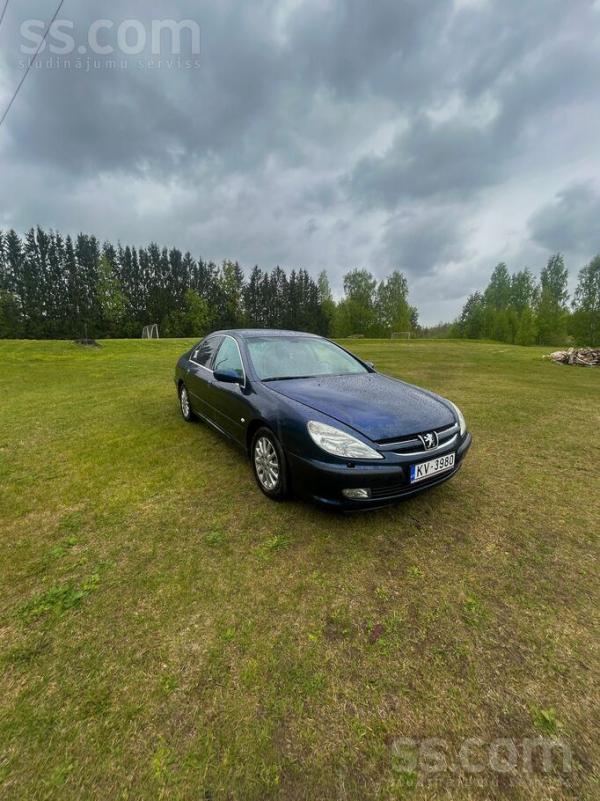 Blue Peugeot 607 2001 in Aizkraukle, with an engine capacity of 3.00 L and mileage of 280 thousand km for 1700 €, photo 7 on AUTOMOTO.COM.LV