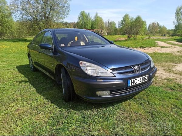 Blue Peugeot 607 2003 in Valmiera, with an engine capacity of 2.20 L and mileage of 360 thousand km for 1000 €, photo 1 on AUTOMOTO.COM.LV