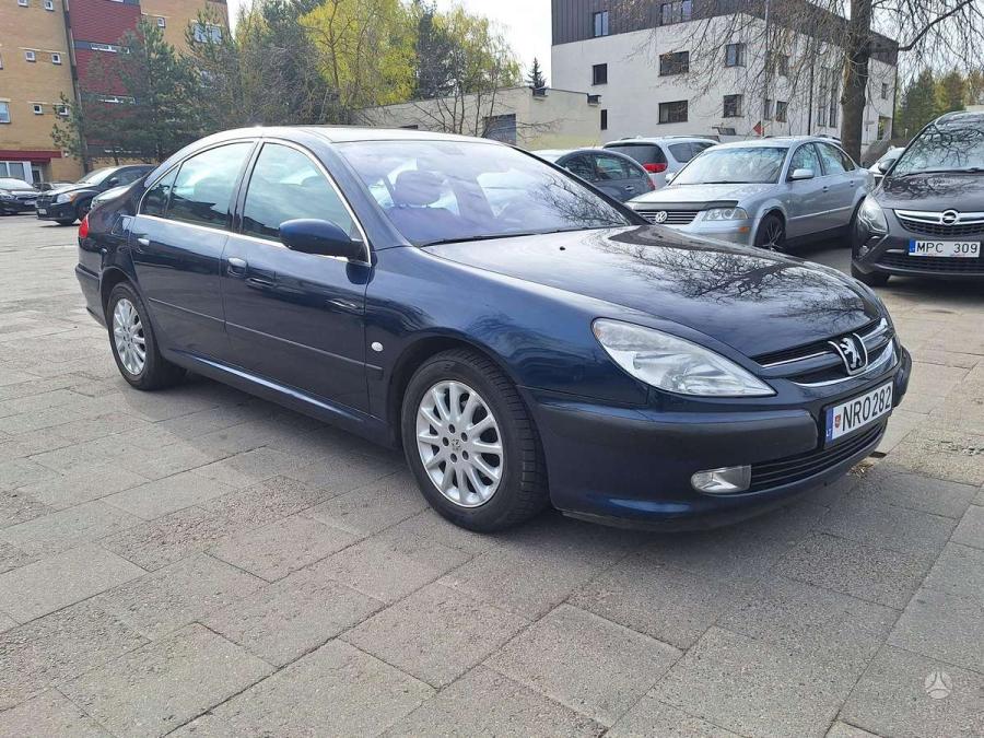 Blue Peugeot 607 2003 in Vilnius, with an engine capacity of 2.23 L and mileage of 209 thousand km for 850 €, photo 3 on AUTOMOTO.COM.LV