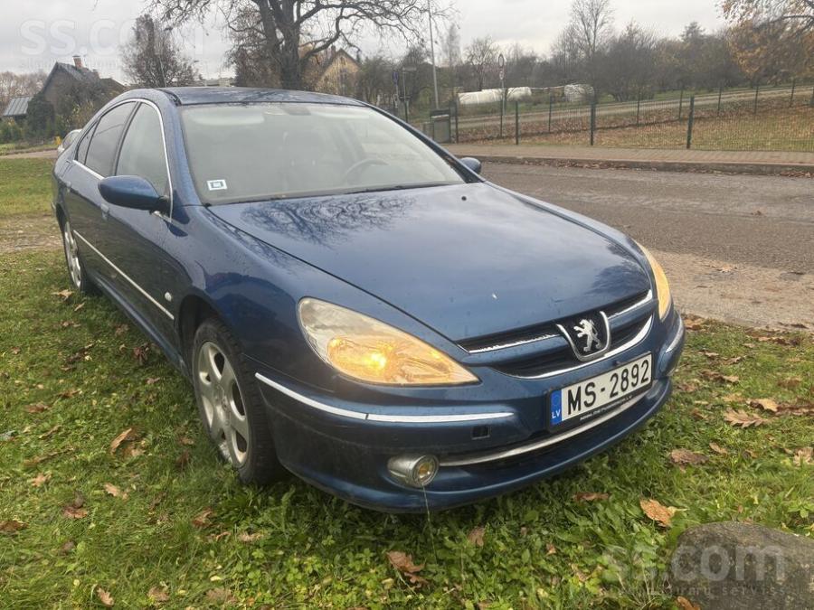 Blue Peugeot 607 2005 in Cesis, with an engine capacity of 2.20 L and mileage of 300 thousand km for 500 €, photo 1 on AUTOMOTO.COM.LV