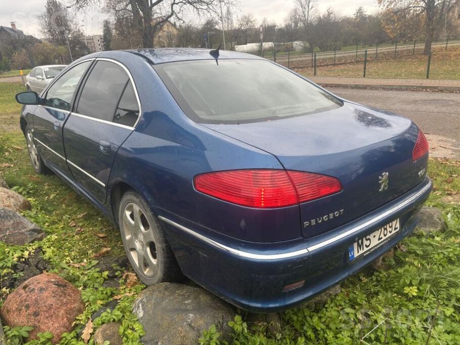 Blue Peugeot 607 2005 in Cesis, with an engine capacity of 2.20 L and mileage of 300 thousand km for 500 €, photo 4 on AUTOMOTO.COM.LV