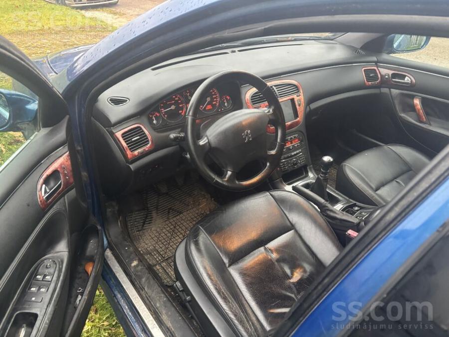 Blue Peugeot 607 2005 in Cesis, with an engine capacity of 2.20 L and mileage of 300 thousand km for 500 €, photo 6 on AUTOMOTO.COM.LV
