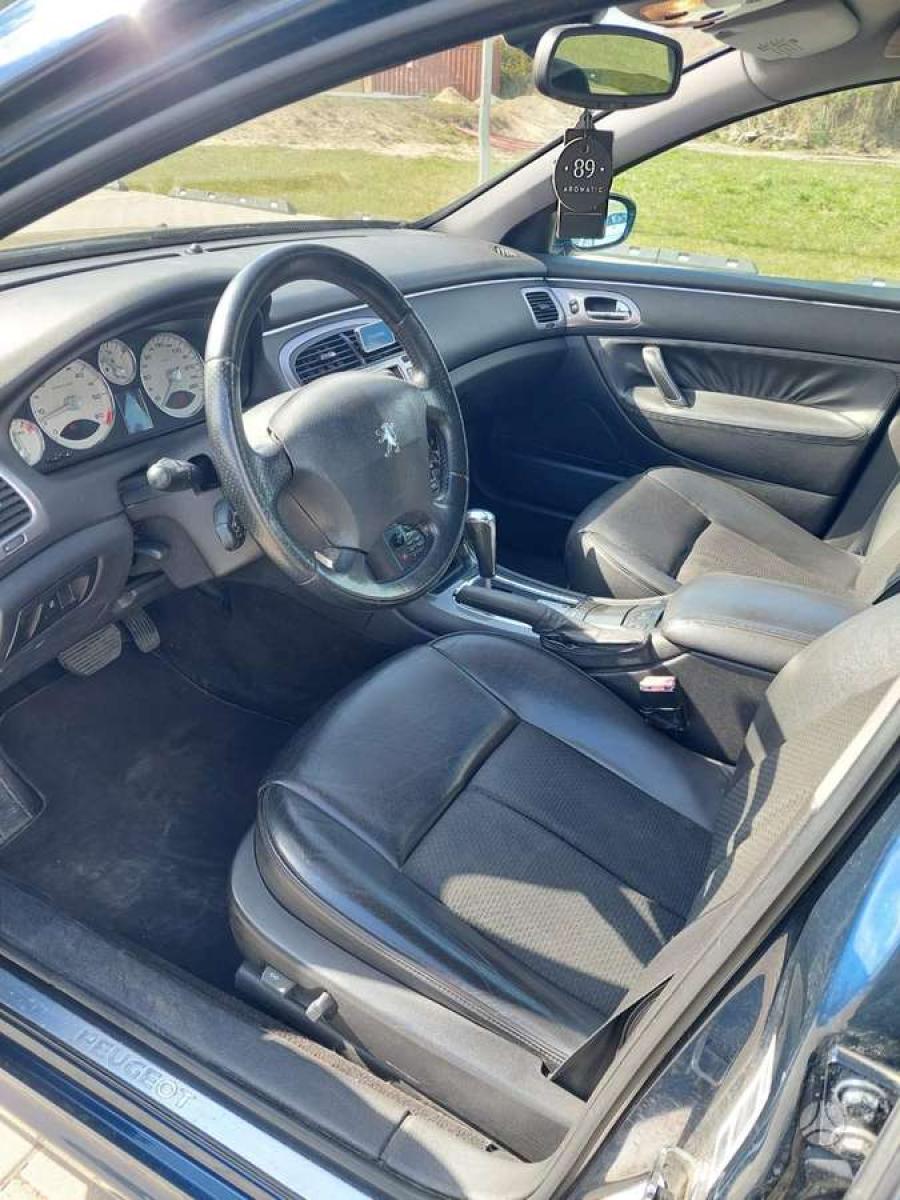 Blue Peugeot 607 2006 in Klaipeda, with an engine capacity of 2.72 L and mileage of 305 thousand km for 1800 €, photo 6 on AUTOMOTO.COM.LV