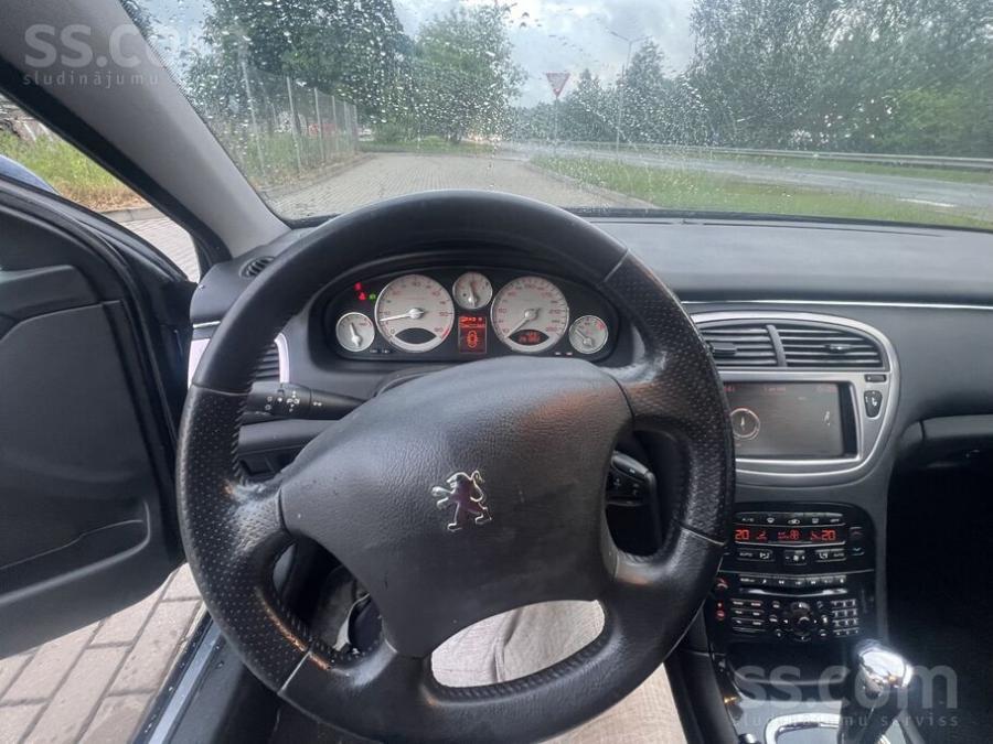 Blue Peugeot 607 2010 in Riga, with an engine capacity of 2.70 L and mileage of 282 thousand km for 990 €, photo 12 on AUTOMOTO.COM.LV