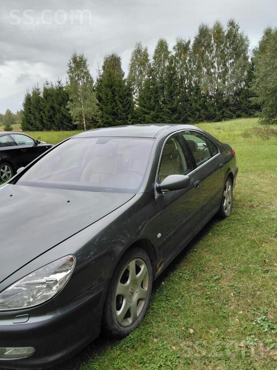 Green Peugeot 607 2004 in Madona, with an engine capacity of 3.00 L and mileage of 0 thousand km for 690 €, photo 4 on AUTOMOTO.COM.LV