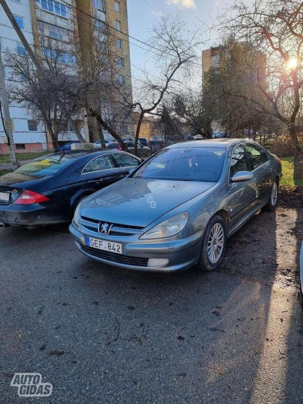 Pelēks Peugeot 607 2003 Kauņa, ar dzinēja tilpumu 2.20 L un nobraukumu 345 tūkst. km par 400 €, foto 3 vietnē AUTOMOTO.COM.LV