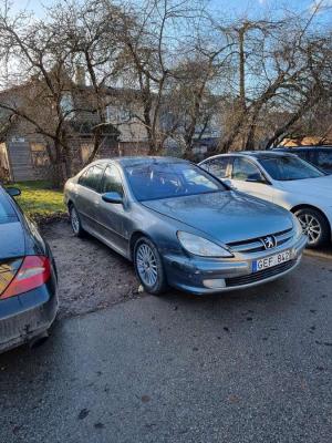 Grey Peugeot 607 2003 in Kaunas, with an engine capacity of 2.20 L and mileage of 345 thousand km for 400 €, photo  on AUTOMOTO.COM.LV