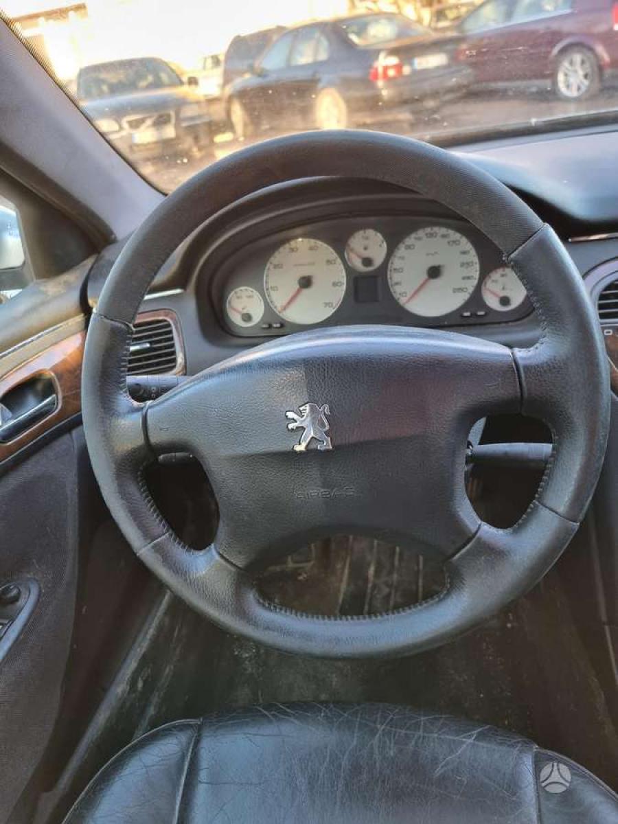 Pelēks Peugeot 607 2003 Kauņa, ar dzinēja tilpumu 2.20 L un nobraukumu 345 tūkst. km par 400 €, foto 7 vietnē AUTOMOTO.COM.LV