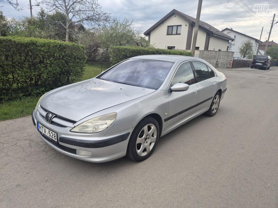 Grey Peugeot 607 2004 in Klaipeda, with an engine capacity of 2.20 L and mileage of 218 thousand km for 550 €, photo 1 on AUTOMOTO.COM.LV