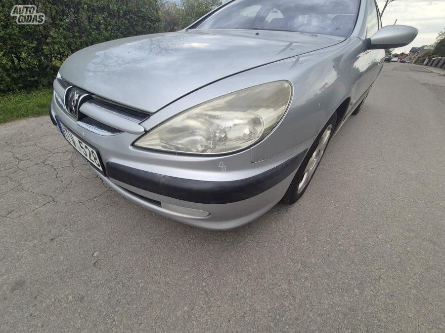 Grey Peugeot 607 2004 in Klaipeda, with an engine capacity of 2.20 L and mileage of 218 thousand km for 550 €, photo 11 on AUTOMOTO.COM.LV