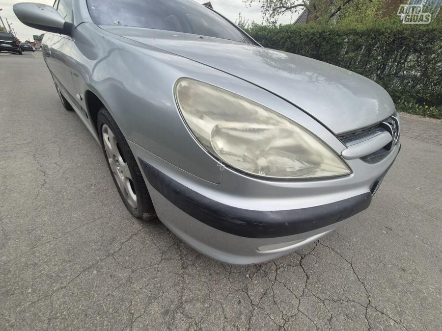 Grey Peugeot 607 2004 in Klaipeda, with an engine capacity of 2.20 L and mileage of 218 thousand km for 550 €, photo 12 on AUTOMOTO.COM.LV