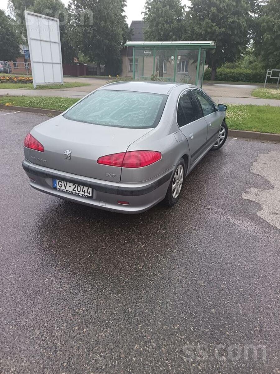 Pelēks Peugeot 607 2004 Jēkabpils, ar dzinēja tilpumu 2.20 L un nobraukumu 301 tūkst. km par 1650 €, foto 5 vietnē AUTOMOTO.COM.LV