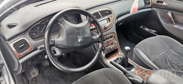Grey Peugeot 607 2004 in Tukums, with an engine capacity of 2.20 L and mileage of 242 thousand km for 1800 €, photo 4 on AUTOMOTO.COM.LV