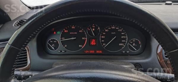 Grey Peugeot 607 2004 in Tukums, with an engine capacity of 2.20 L and mileage of 242 thousand km for 1800 €, photo 6 on AUTOMOTO.COM.LV