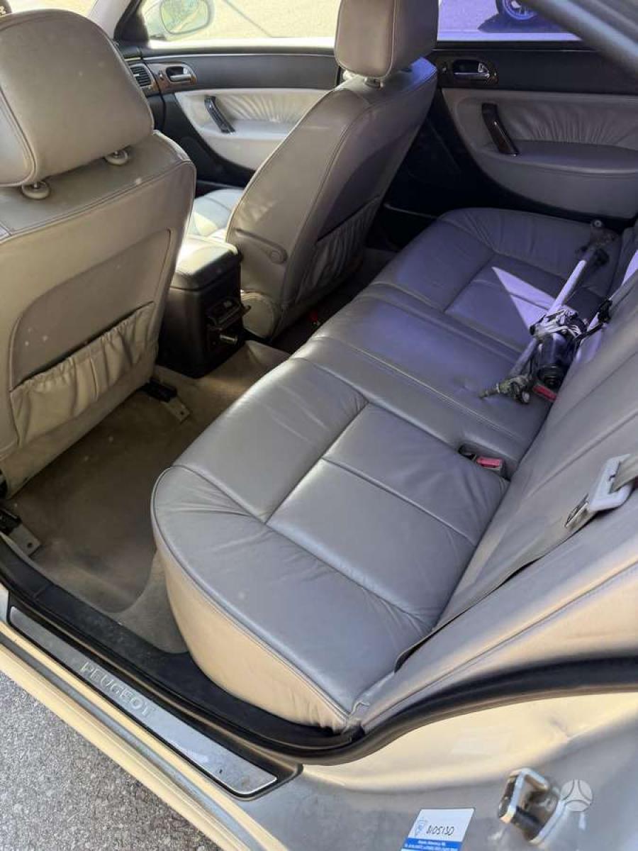 Grey Peugeot 607 2005 in Kaunas, with an engine capacity of 2.23 L and mileage of 3 thousand km for 599 €, photo 8 on AUTOMOTO.COM.LV