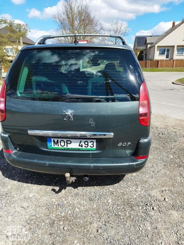 Pelēks Peugeot 807 2009 Šauļi, ar dzinēja tilpumu 2.00 L un nobraukumu 405 tūkst. km par 2600 €, foto 1 vietnē AUTOMOTO.COM.LV