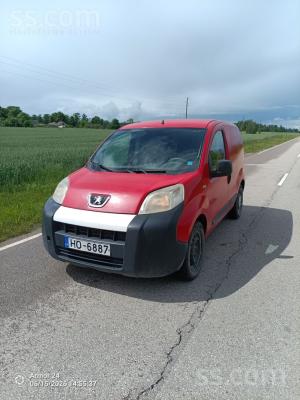 Sarkans Peugeot Bipper 2009 Dobele, ar dzinēja tilpumu 1.40 L un nobraukumu 314 tūkst. km par 650 €, foto  vietnē AUTOMOTO.COM.LV