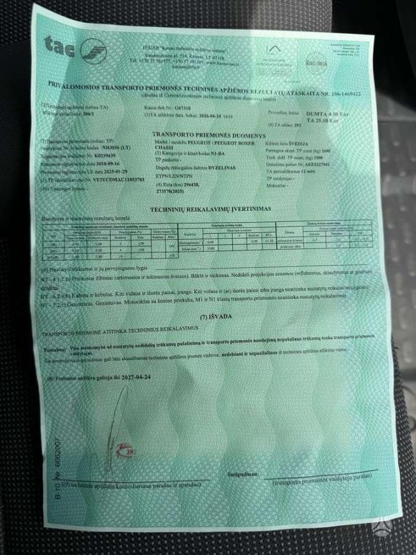 Pelēks Peugeot Boxer 2010 Kauņa, ar dzinēja tilpumu 3.00 L un nobraukumu 297 tūkst. km par 6500 €, foto 7 vietnē AUTOMOTO.COM.LV