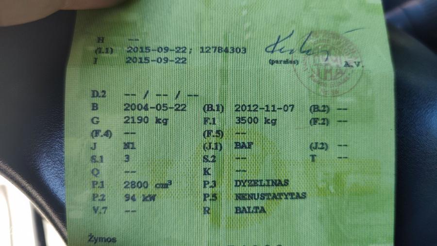 Пежо Boxer 2004 в Мариямполе, объемом двигателя 2.80 л и пробегом 367 тыс. км за 2600 €, фото 15 на AUTOMOTO.COM.LV