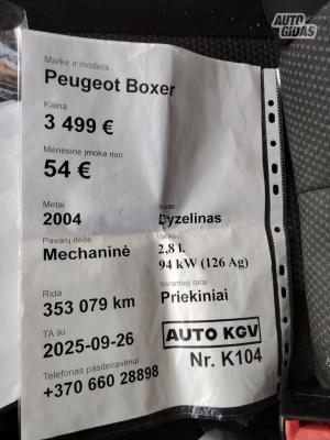 Пежо Boxer 2004 в Мариямполе, объемом двигателя 2.80 л и пробегом 365 тыс. км за 2000 €, фото 19 на AUTOMOTO.COM.LV