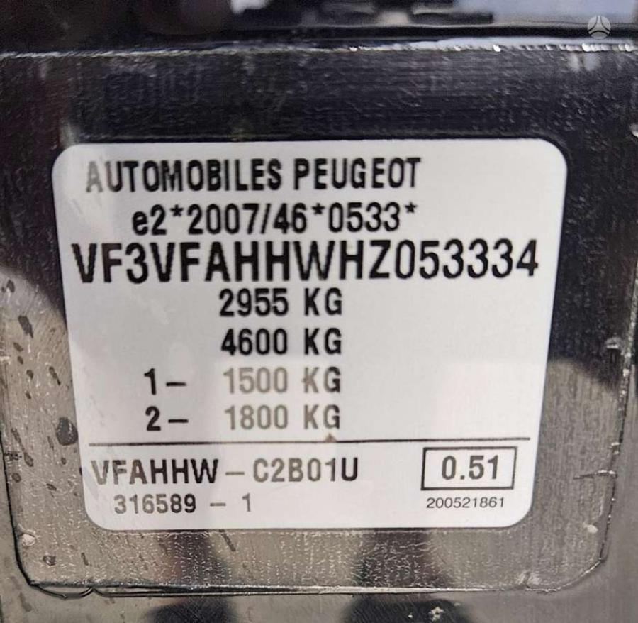 Melns Peugeot Expert 2018 Marijampole, ar dzinēja tilpumu 2.00 L un nobraukumu 257 tūkst. km par 6300 €, foto 32 vietnē AUTOMOTO.COM.LV