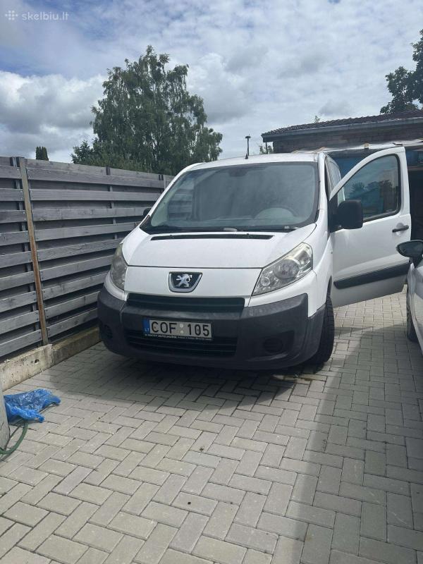 White Peugeot Expert 2007 in Kaunas, with an engine capacity of 1.60 L and mileage of 225 thousand km for 500 €, photo 1 on AUTOMOTO.COM.LV