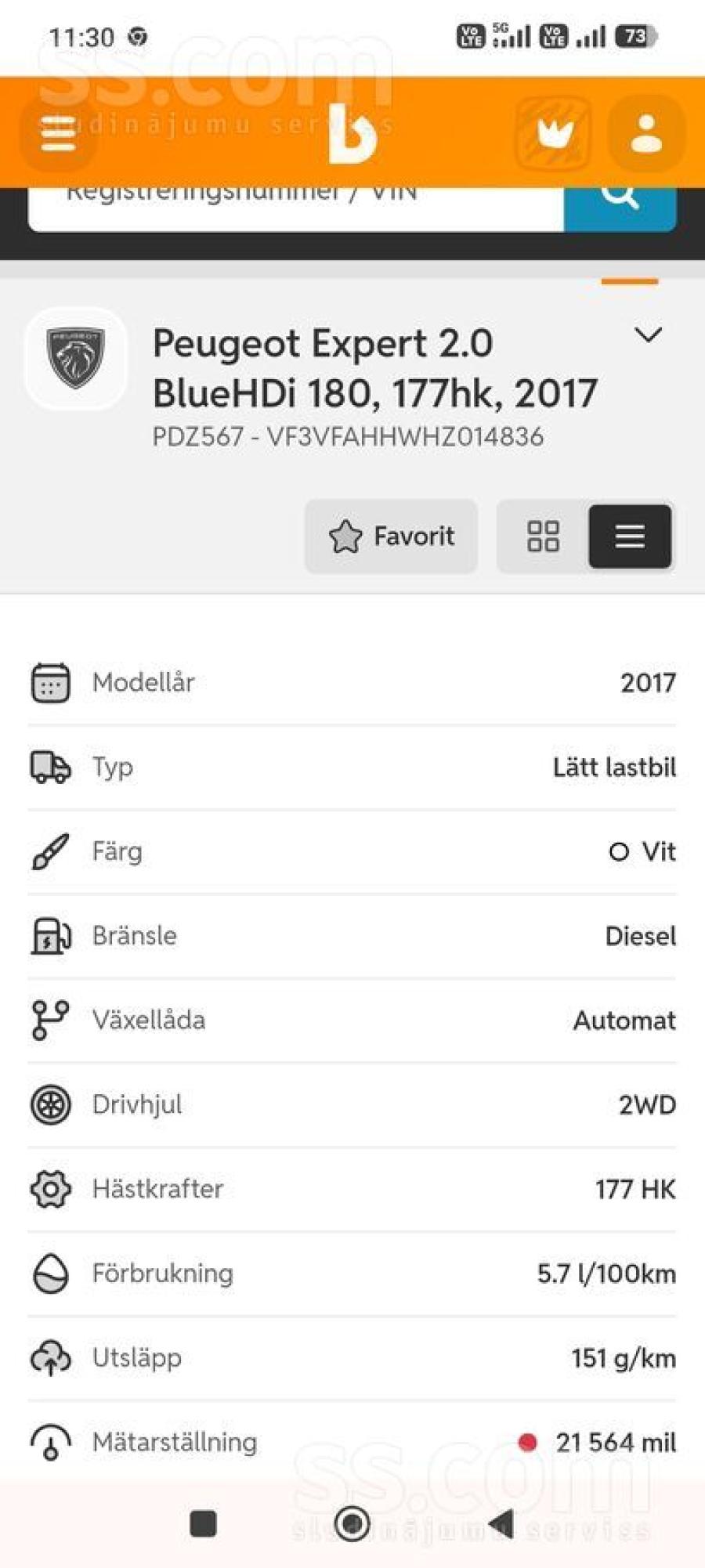 Balts Peugeot Expert 2017 Jūrmala, ar dzinēja tilpumu 2.00 L un nobraukumu 0 tūkst. km par 4950 €, foto 5 vietnē AUTOMOTO.COM.LV