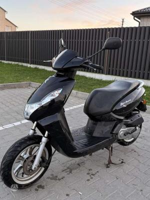 Black Peugeot Kisbee 2017 in Kretinga, with an engine capacity of 49.00 L and mileage of 30 thousand km for 750 €, photo  on AUTOMOTO.COM.LV
