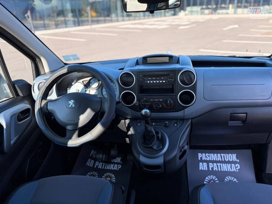 Blue Peugeot Partner 2013 in Kaunas, with an engine capacity of 1.60 L and mileage of 278 thousand km for 4750 €, photo 15 on AUTOMOTO.COM.LV