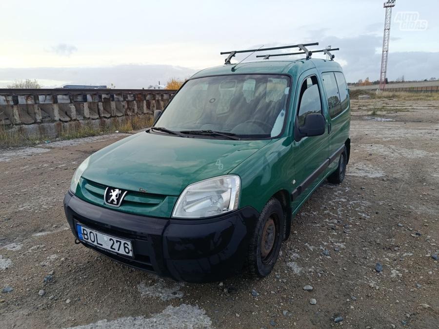 Зеленый Пежо Partner 2006 в Мажейкяй, объемом двигателя 1.90 л и пробегом 377 тыс. км за 500 €, фото 1 на AUTOMOTO.COM.LV