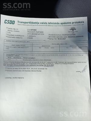 Серый Пежо Partner 2015 в Рига, объемом двигателя 1.60 л и пробегом 181 тыс. км за 4600 €, фото 6 на AUTOMOTO.COM.LV