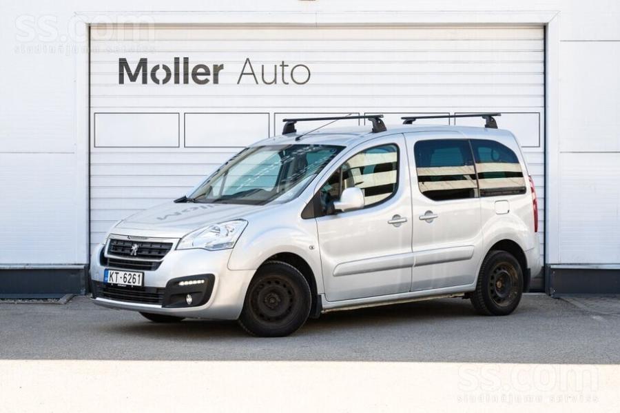 Grey Peugeot Partner 2017 in Riga, with an engine capacity of 1.60 L and mileage of 152 thousand km for 5900 €, photo 1 on AUTOMOTO.COM.LV