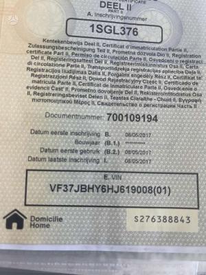 Серый Пежо Partner 2017 в Каунас, объемом двигателя 1.56 л и пробегом 200 тыс. км за 6550 €, фото 22 на AUTOMOTO.COM.LV