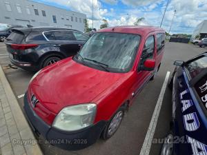 Sarkans Peugeot Partner 2007 Tartu, ar dzinēja tilpumu 1.60 L un nobraukumu 380 tūkst. km par 1500 €, foto  vietnē AUTOMOTO.COM.LV