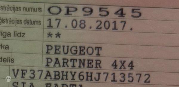 Balts Peugeot Partner 2017 Kauņa, ar dzinēja tilpumu 0.00 L un nobraukumu 154 tūkst. km par 5850 €, foto 7 vietnē AUTOMOTO.COM.LV