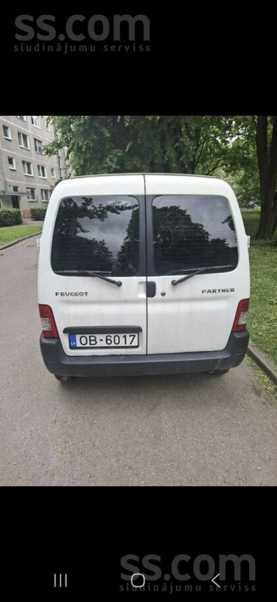 Белый Пежо Partner 2007 в Рига, объемом двигателя 1.40 л и пробегом 218 тыс. км за 1349 €, фото 3 на AUTOMOTO.COM.LV