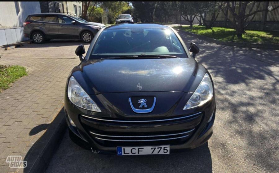 Black Peugeot RCZ 2012 in Kaunas, with an engine capacity of 1.60 L and mileage of 240 thousand km for 6200 €, photo 1 on AUTOMOTO.COM.LV
