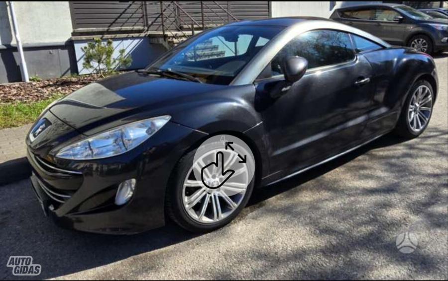 Black Peugeot RCZ 2012 in Kaunas, with an engine capacity of 1.60 L and mileage of 240 thousand km for 6200 €, photo 4 on AUTOMOTO.COM.LV