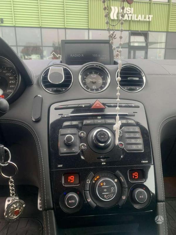 Black Peugeot RCZ 2011 in Vilnius, with an engine capacity of 1.60 L and mileage of 199 thousand km for 6199 €, photo 4 on AUTOMOTO.COM.LV