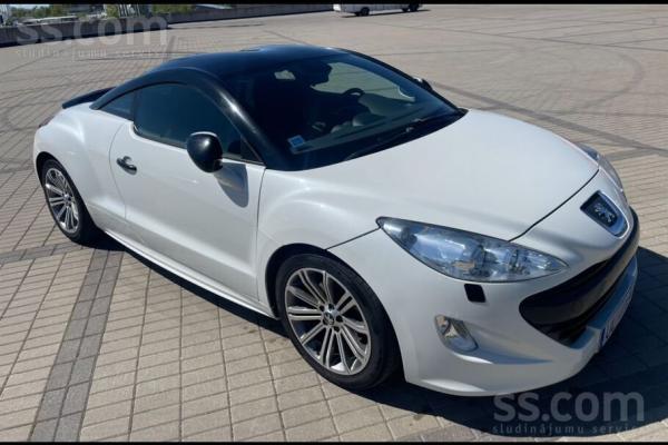 Peugeot RCZ 2012 Rīga vietnē Balts Peugeot RCZ 2012 Rīga, ar dzinēja tilpumu 1.60 L un nobraukumu 105 tūkst. km par 8500 €, foto 1 vietnē AUTOMOTO.COM.LV