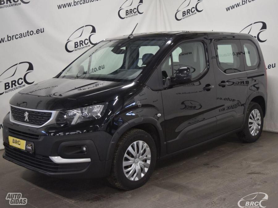 Black Peugeot Rifter 2020 in Riga, with an engine capacity of 1.50 L and mileage of 129 thousand km for 11900 €, photo 1 on AUTOMOTO.COM.LV